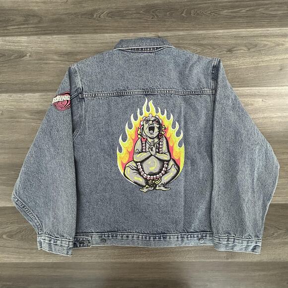 American Vintage | Jackets & Coats | Vintage Lollapalooza Denim Jacket ...